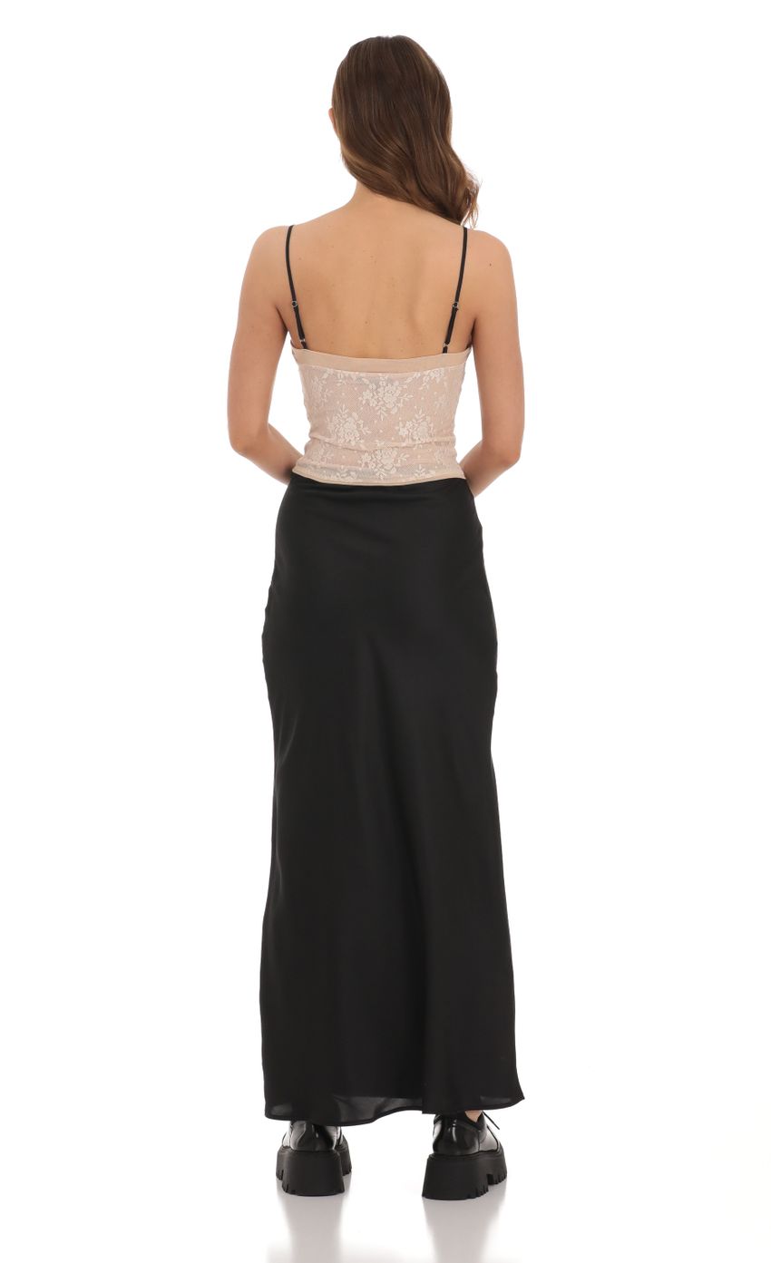 Mesh Lace Sheer Top in Beige | LUCY IN THE SKY