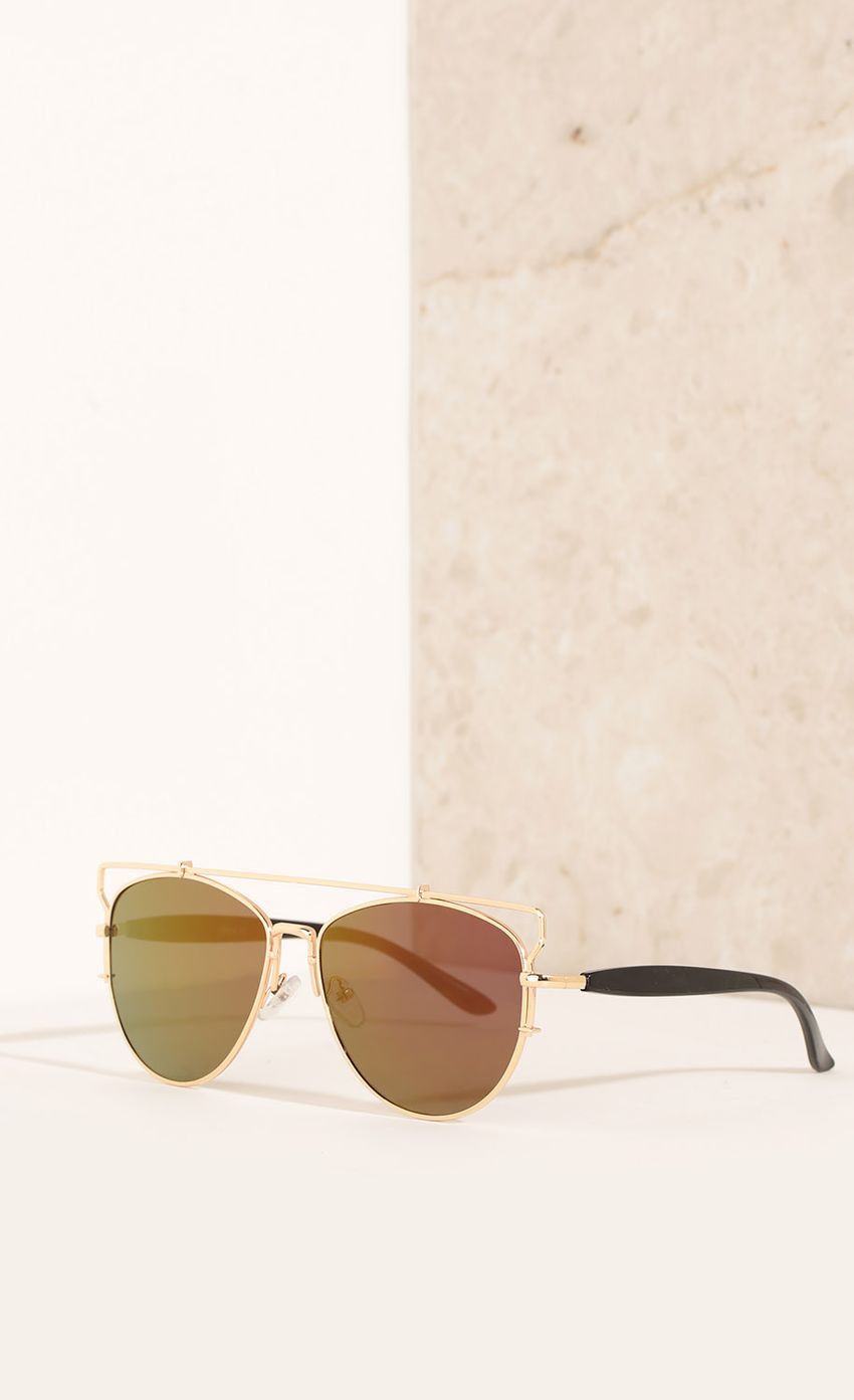 Aviator Outline Sunglasses In Plum | LUCY IN THE SKY