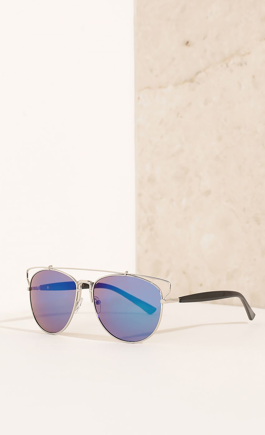 Aviator Outline Sunglasses In Periwinkle | LUCY IN THE SKY